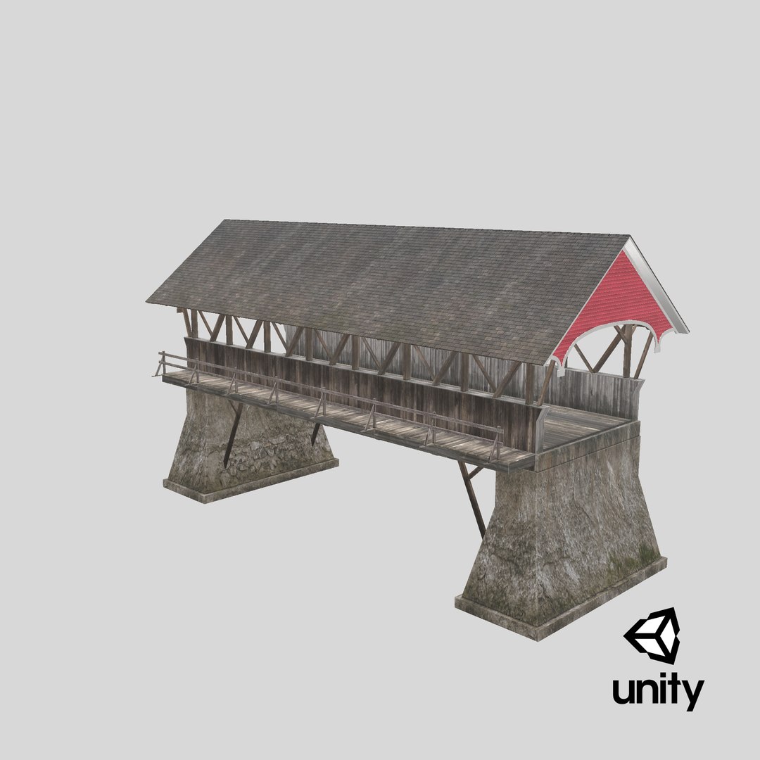 Covered Bridge 3D - TurboSquid 1849191