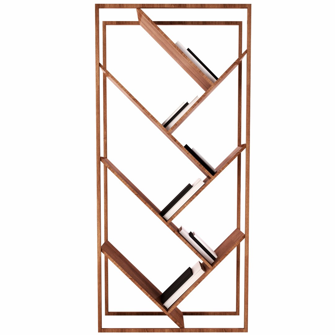 3D Modern V Shelves Partition Model - TurboSquid 1385054
