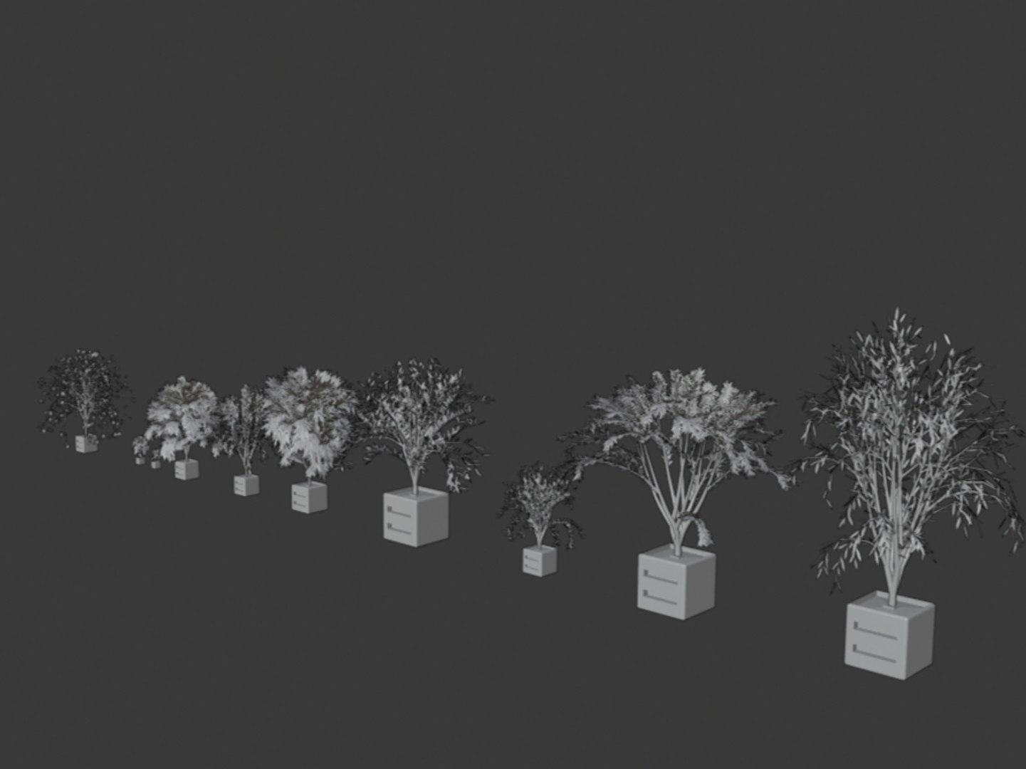 3D trees flowers pack - TurboSquid 1629495