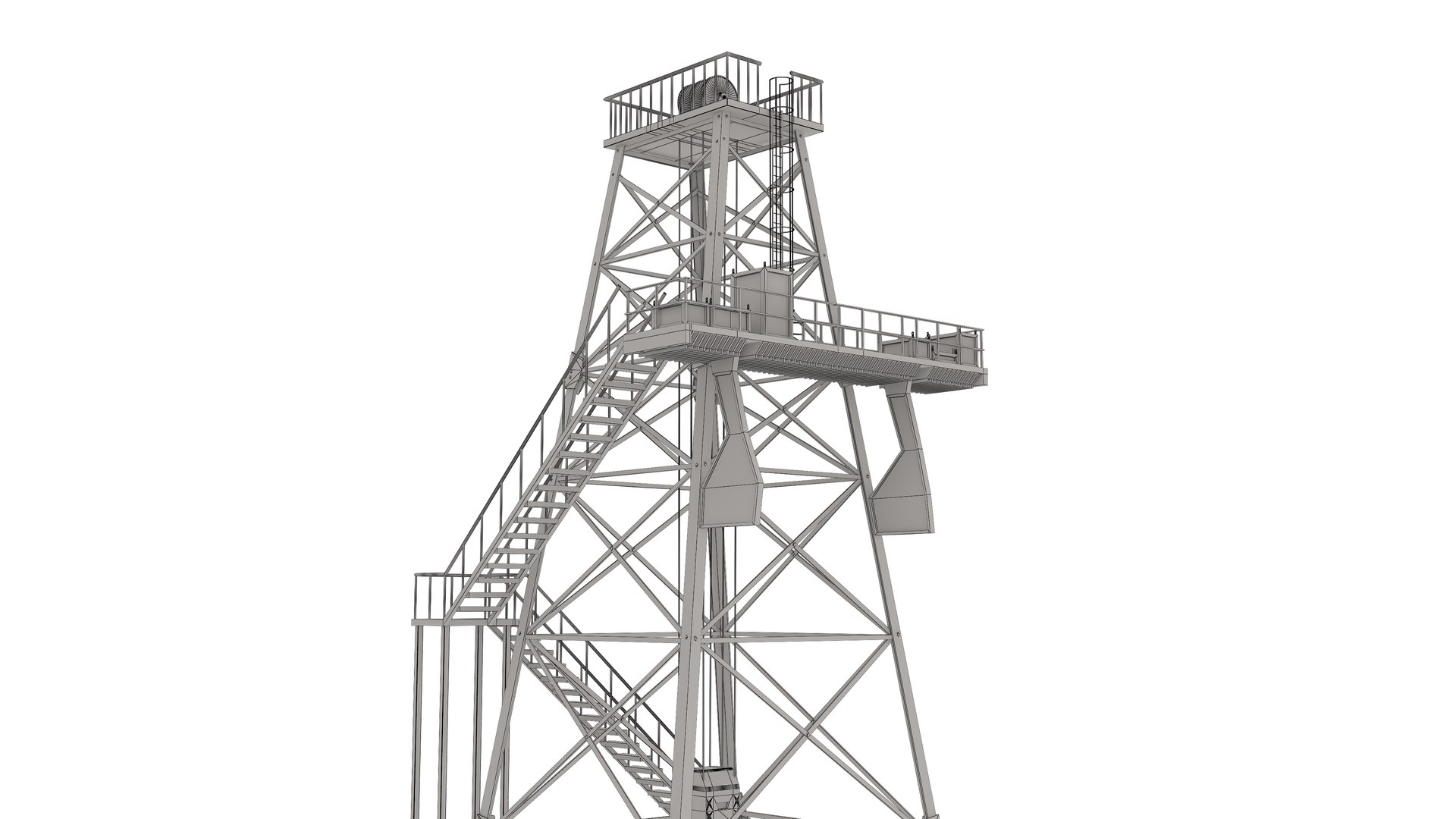 Drilling Rig 3D Model - TurboSquid 2206729