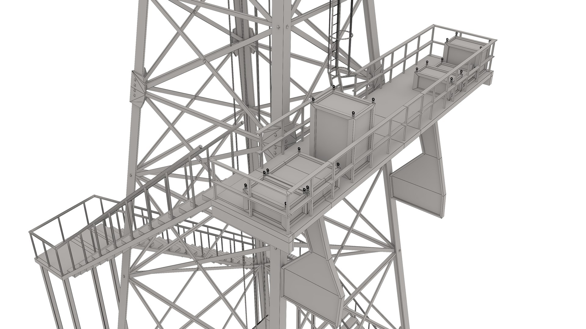 Drilling Rig 3D Model - TurboSquid 2206729
