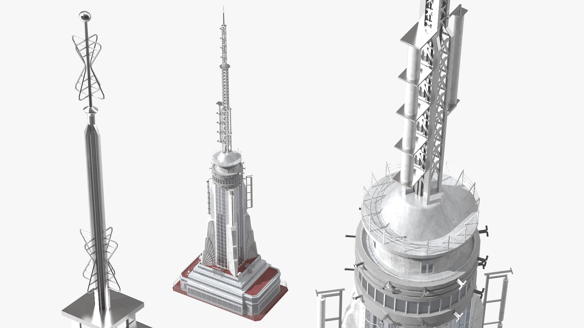 Empire State Building Spire 3D model - TurboSquid 1748215