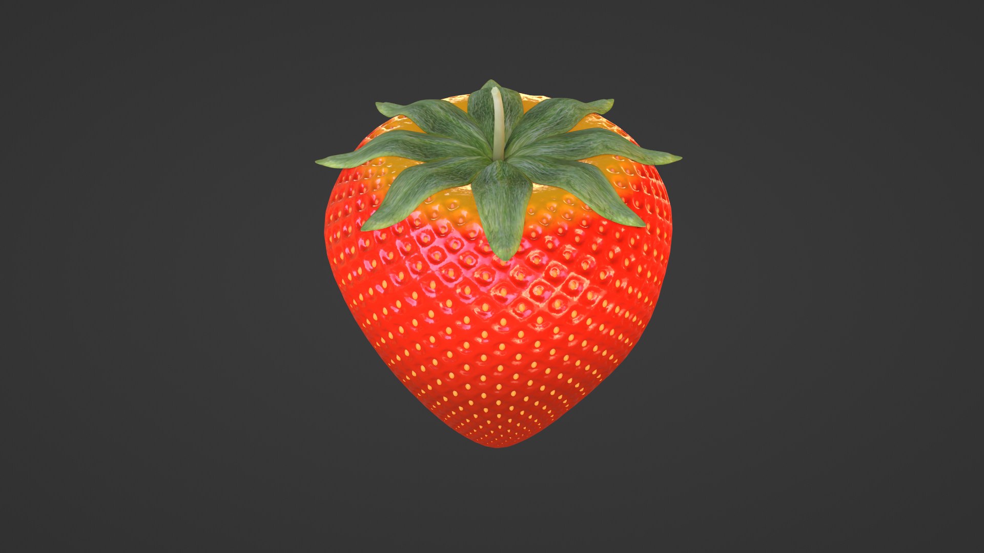 3D Strawberry Model - TurboSquid 2060960