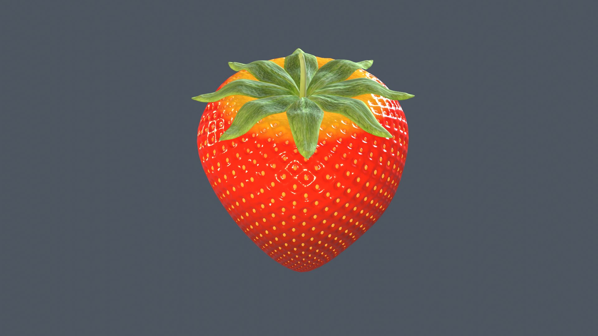3D Strawberry Model - TurboSquid 2060960