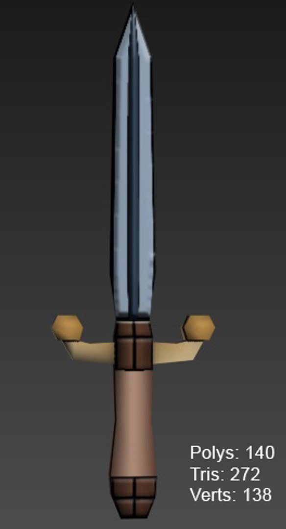 Medieval Weapons Mace Sword 3d Model