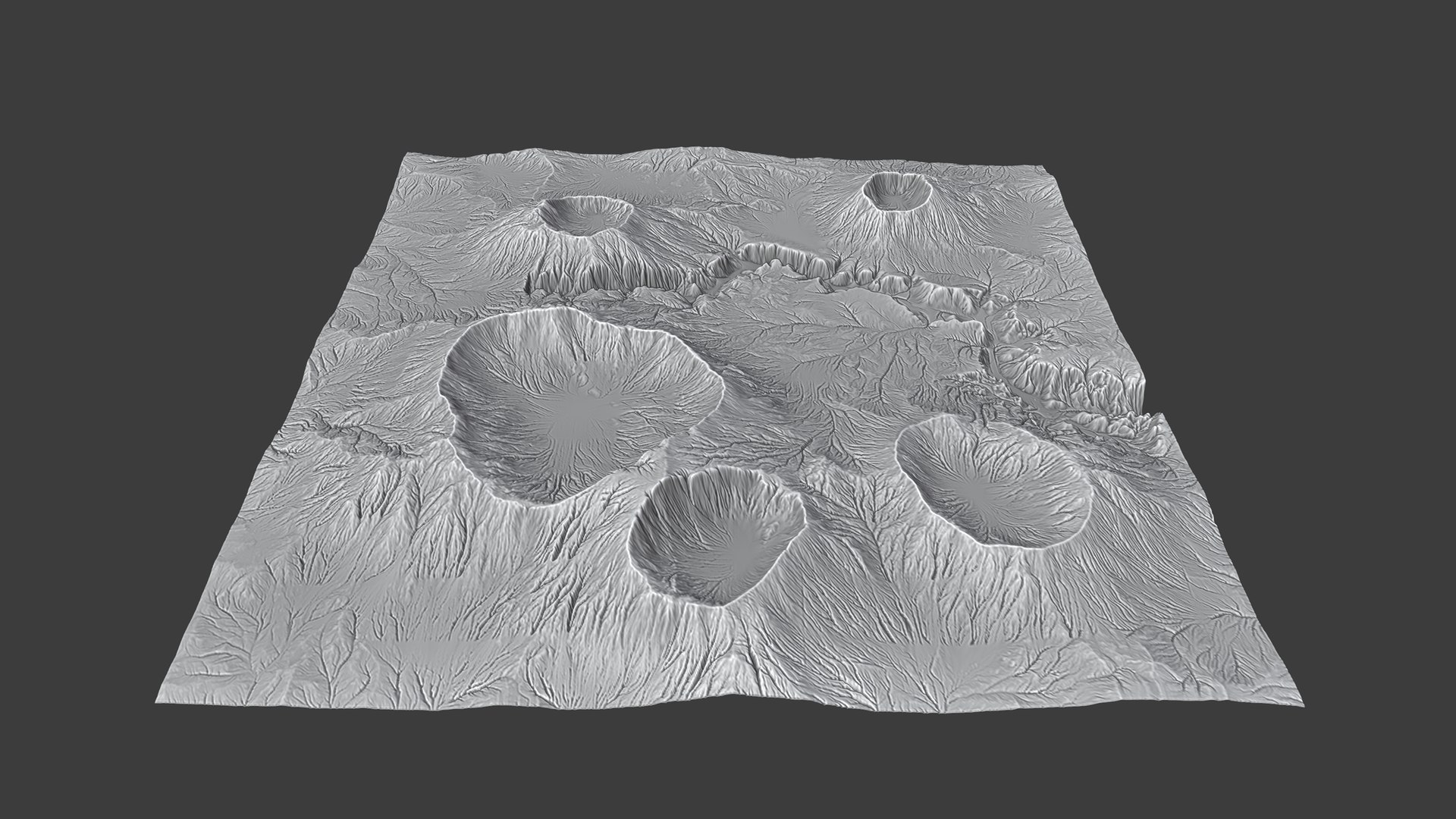 8K Detailed Crater Landscape 3D Model - TurboSquid 1811477