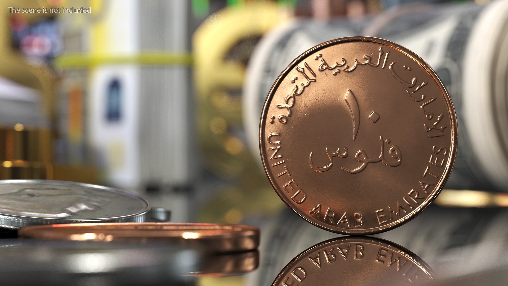 UAE 10 Fils Coin Model - TurboSquid 1933651