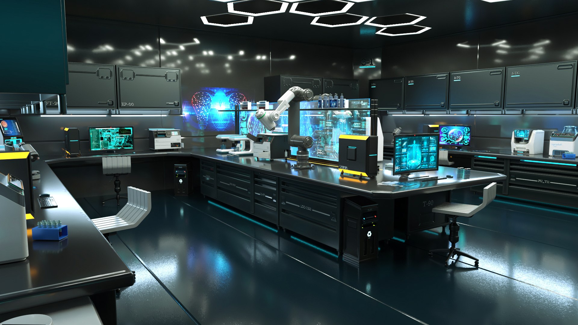3D model Sci Fi Interior laboratory - TurboSquid 1978069