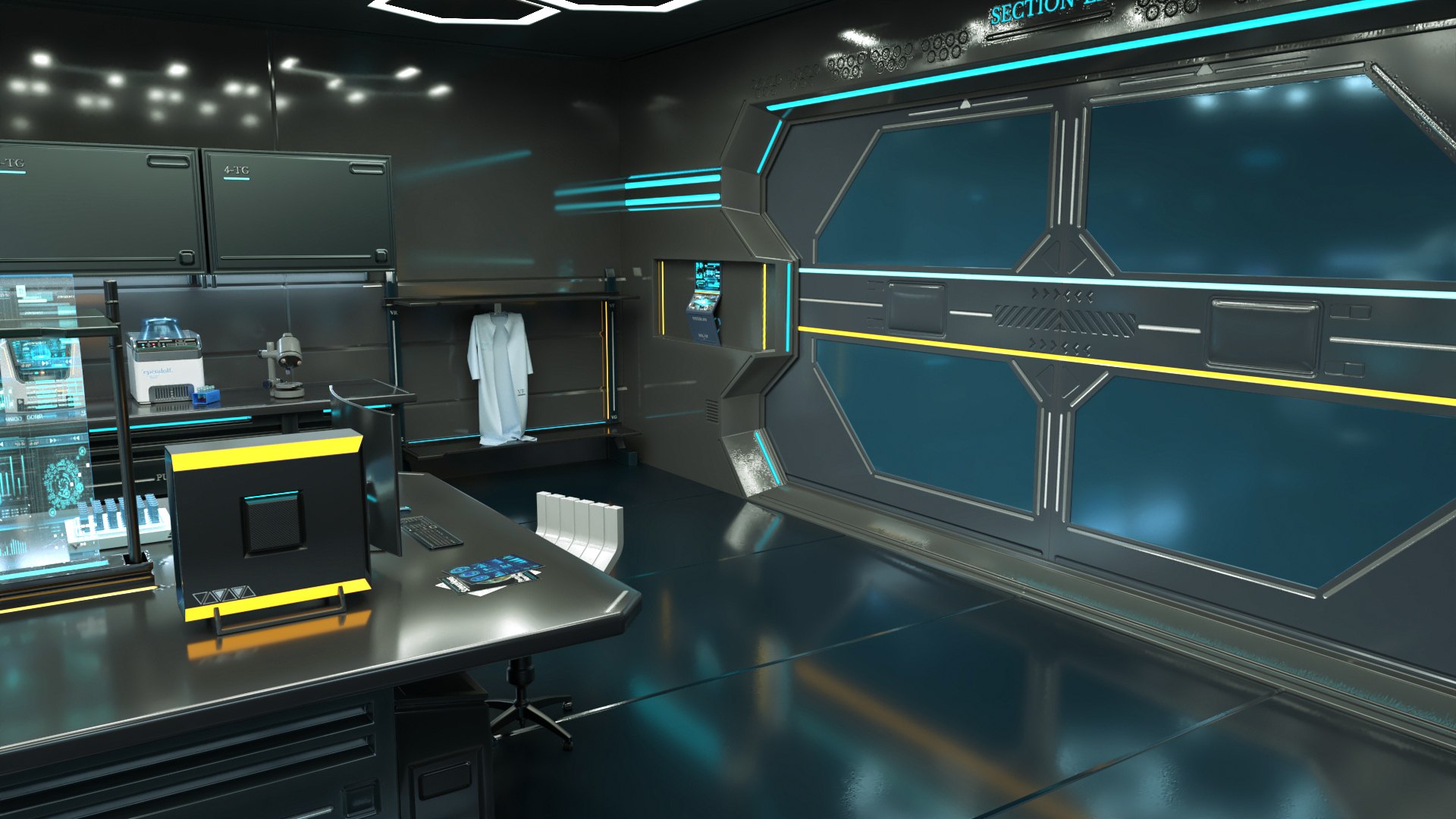 3D Model Sci Fi Interior Laboratory - TurboSquid 1978069