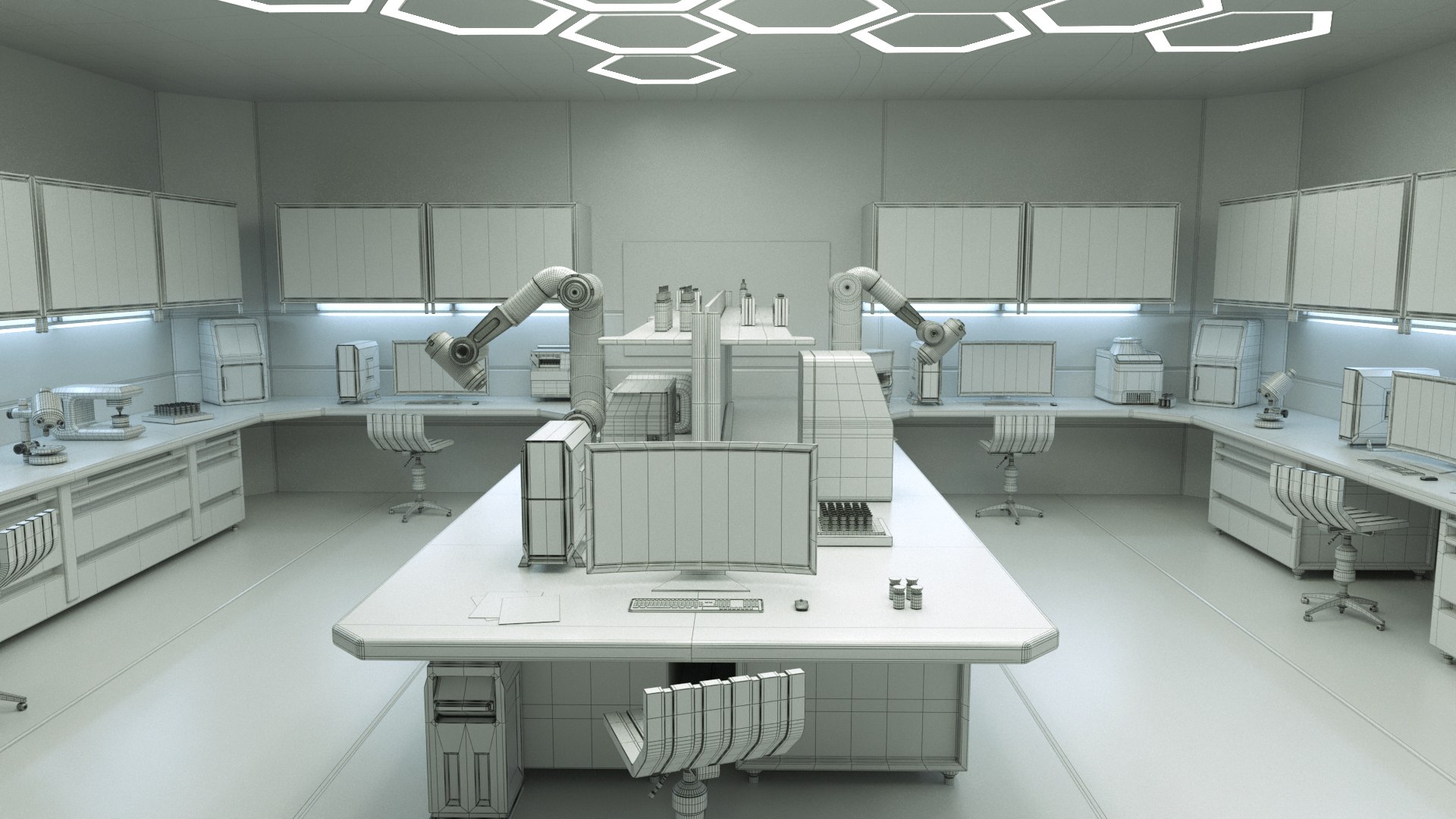 3D Model Sci Fi Interior Laboratory - TurboSquid 1978069