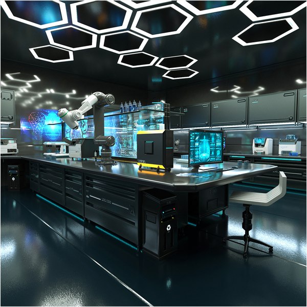 3D Sci Fi Interior Station model - TurboSquid 2093666