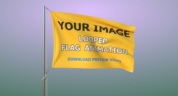 modelo 3d Bandera animada 01 - TurboSquid 1334417