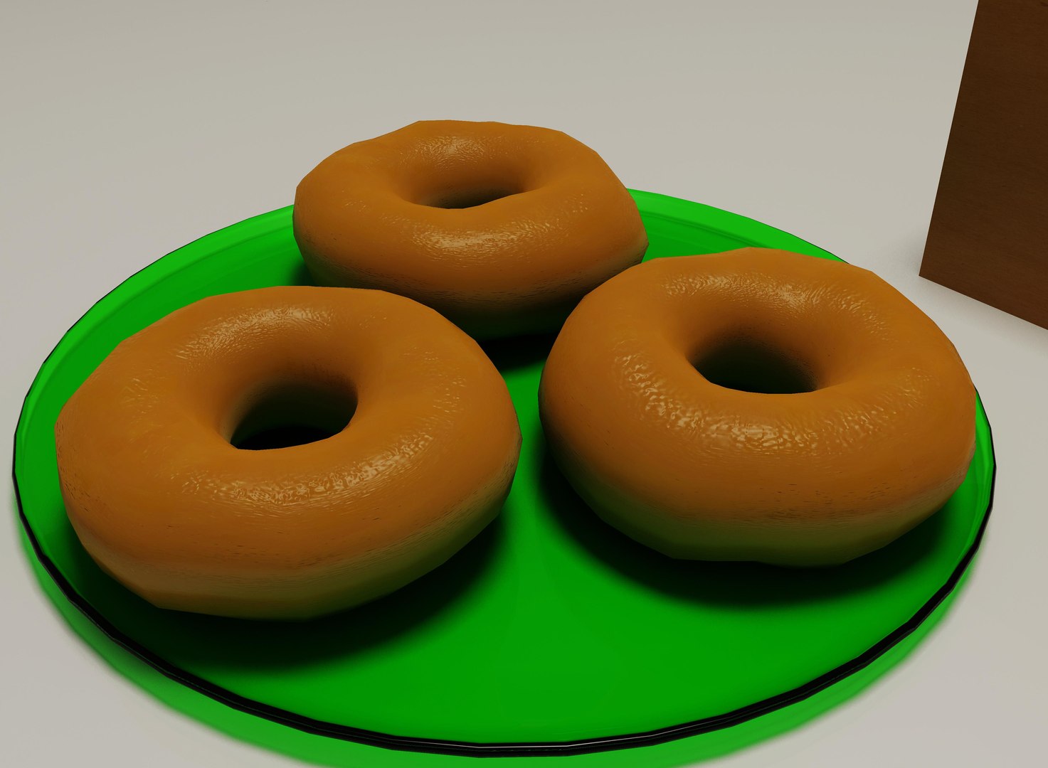 3d Donuts Box Model