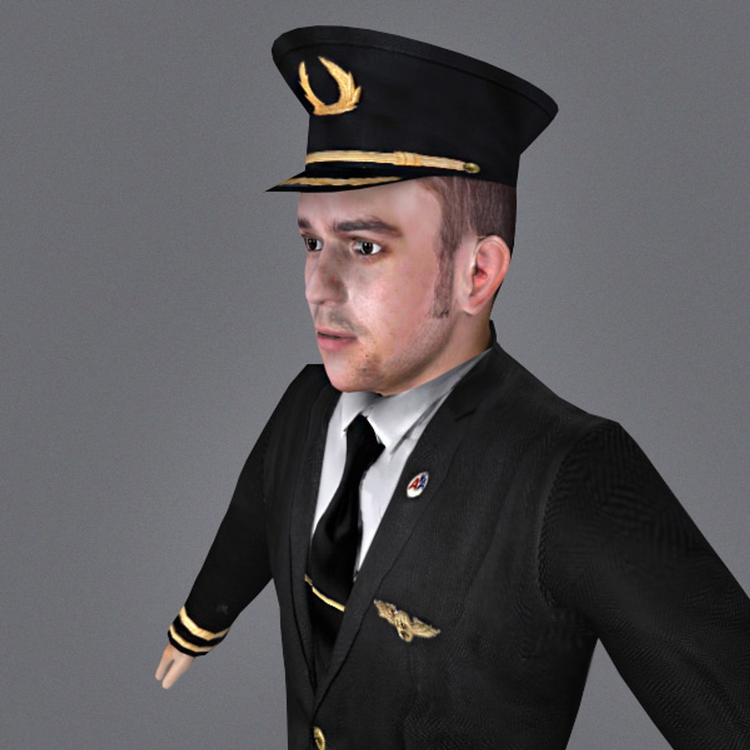 3d Airline Pilot Model
