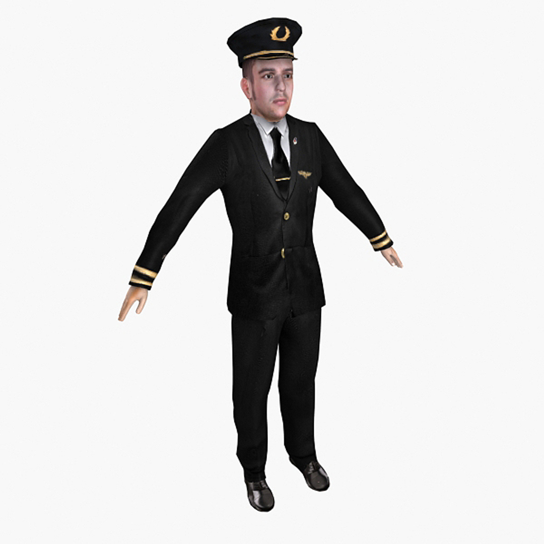 3d Airline Pilot Model