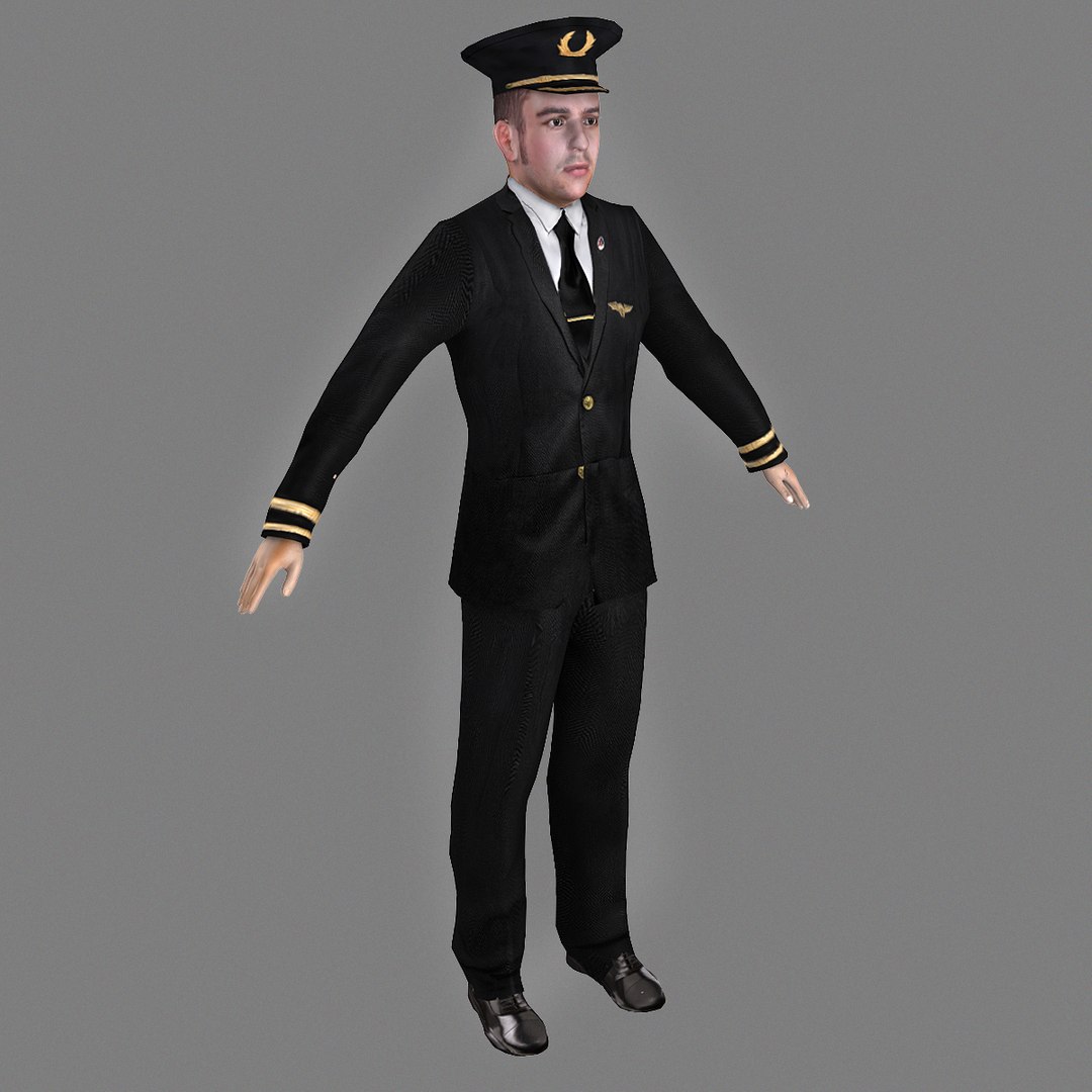 3d Airline Pilot Model