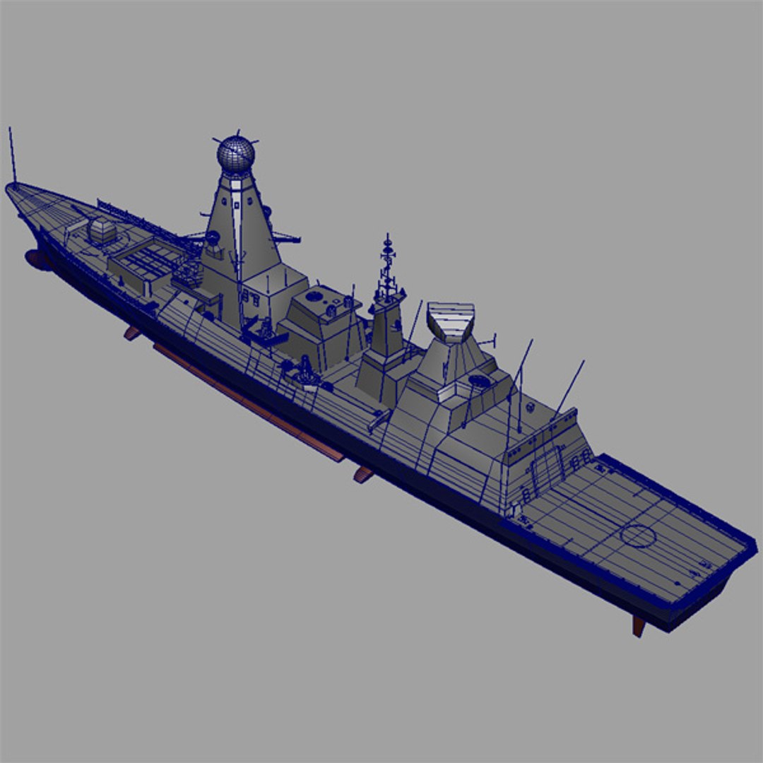 3d Model Type 45 Class Destroyer