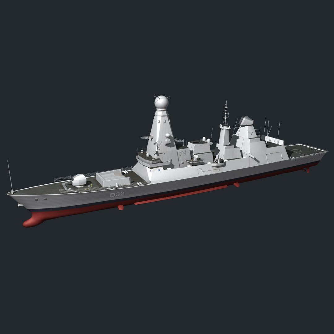 3d Model Type 45 Class Destroyer