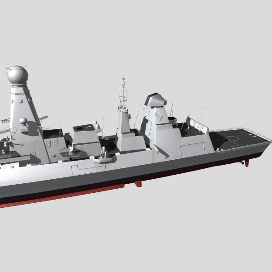 3d Model Type 45 Class Destroyer