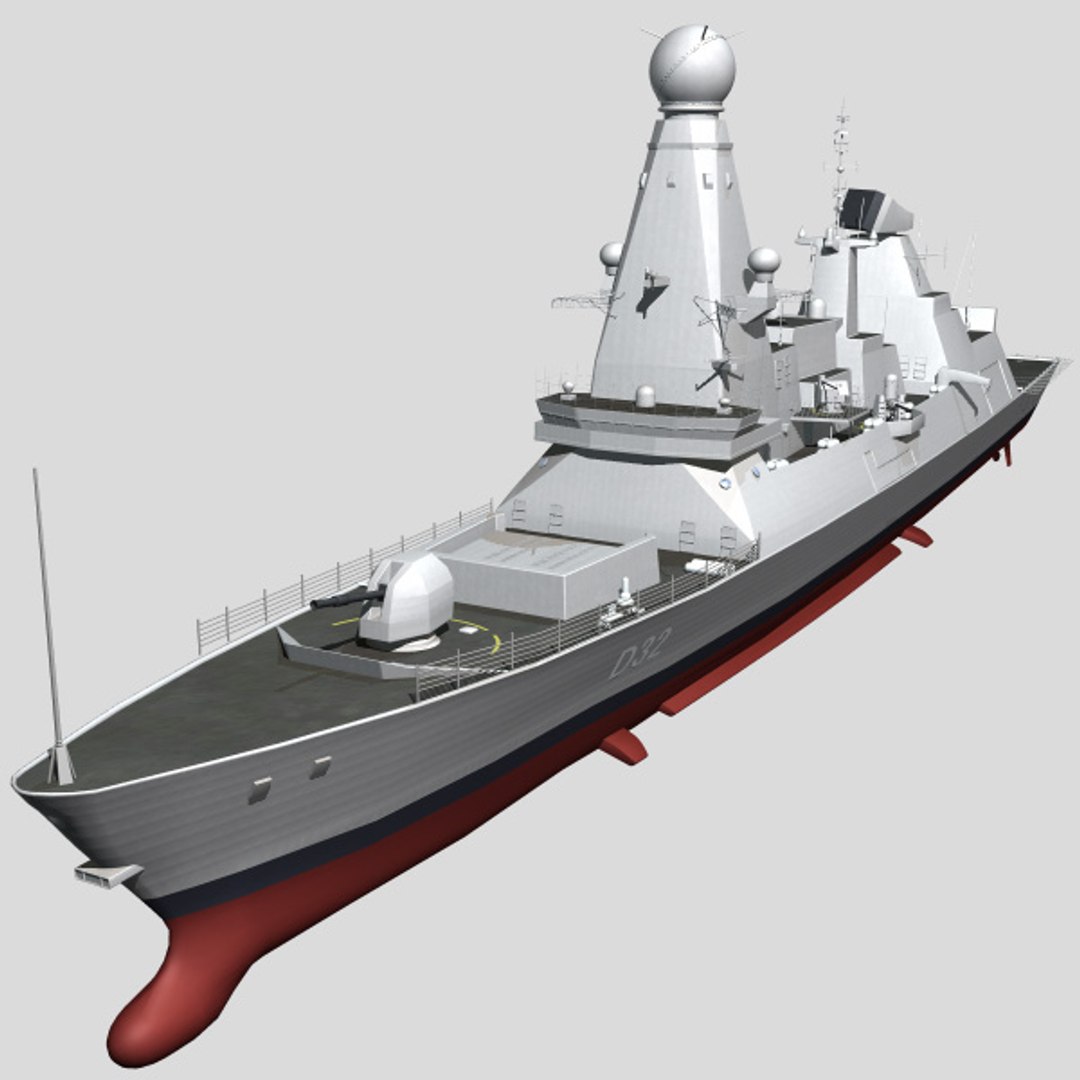 3d Model Type 45 Class Destroyer