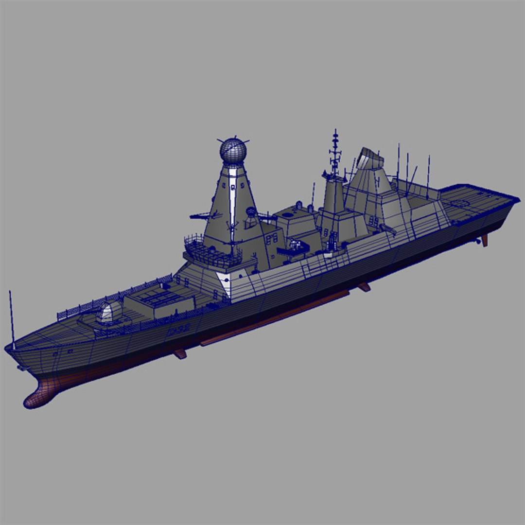 3d Model Type 45 Class Destroyer