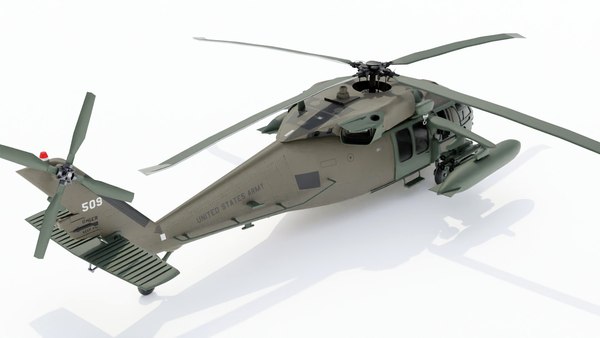 mh60a blackhawk 3d model