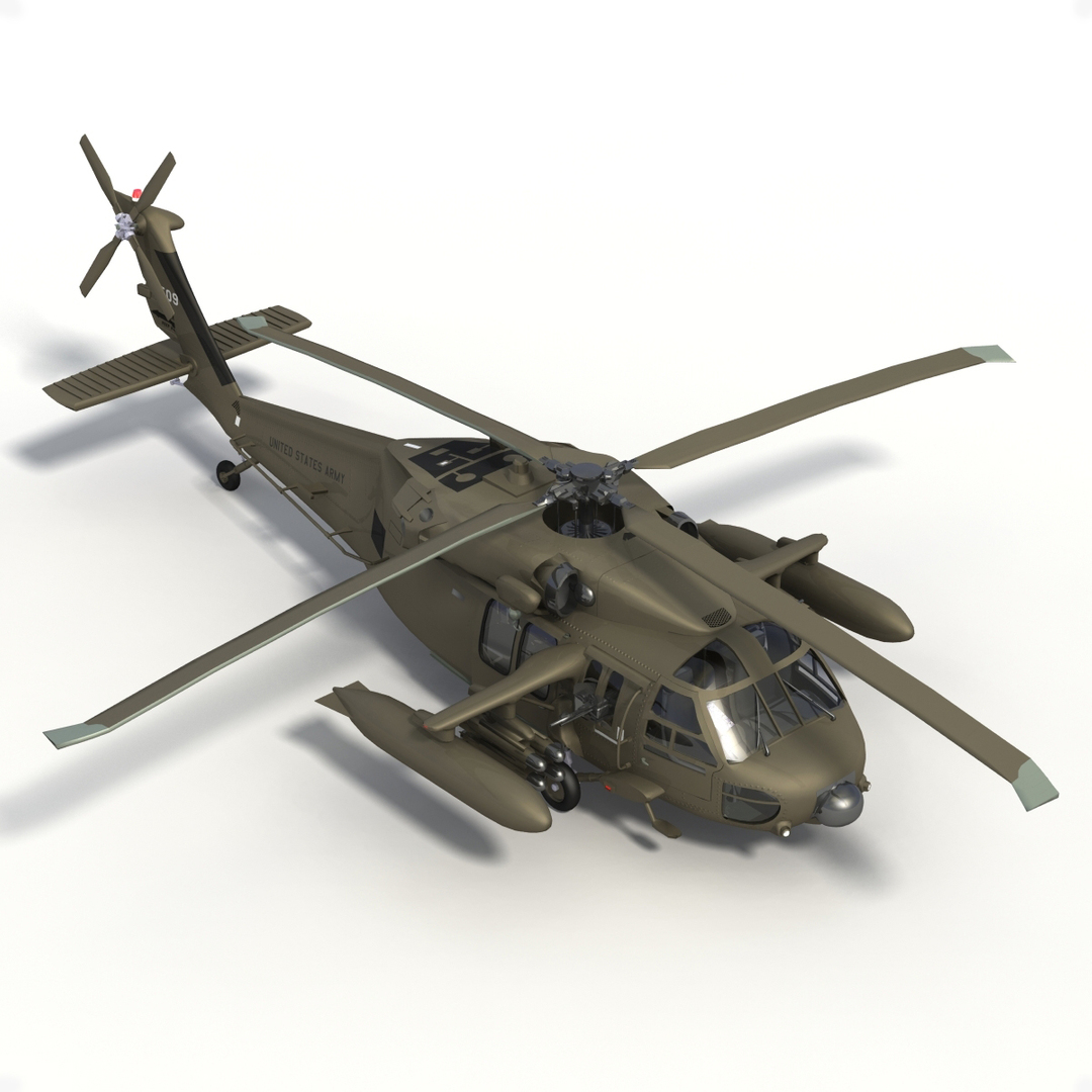 mh60a blackhawk 3d model