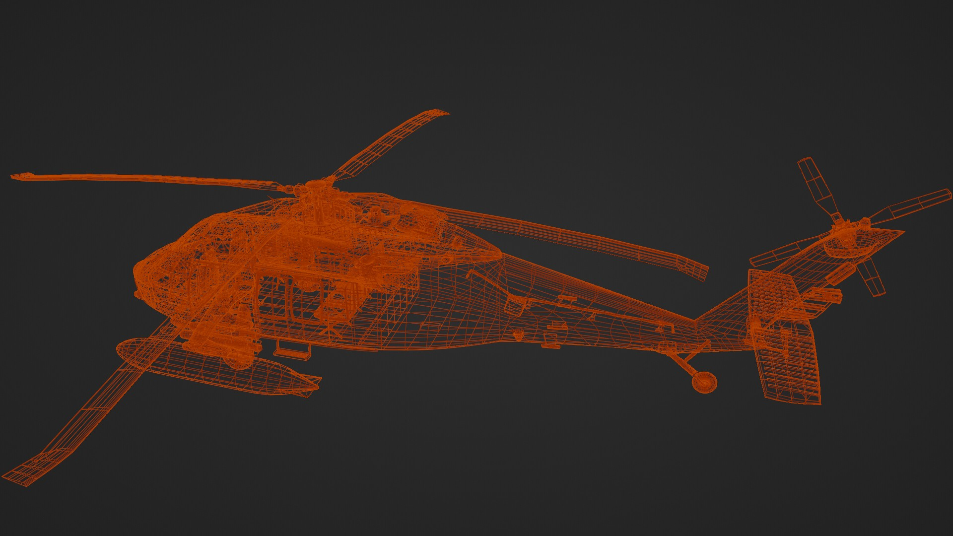 mh60a blackhawk 3d model