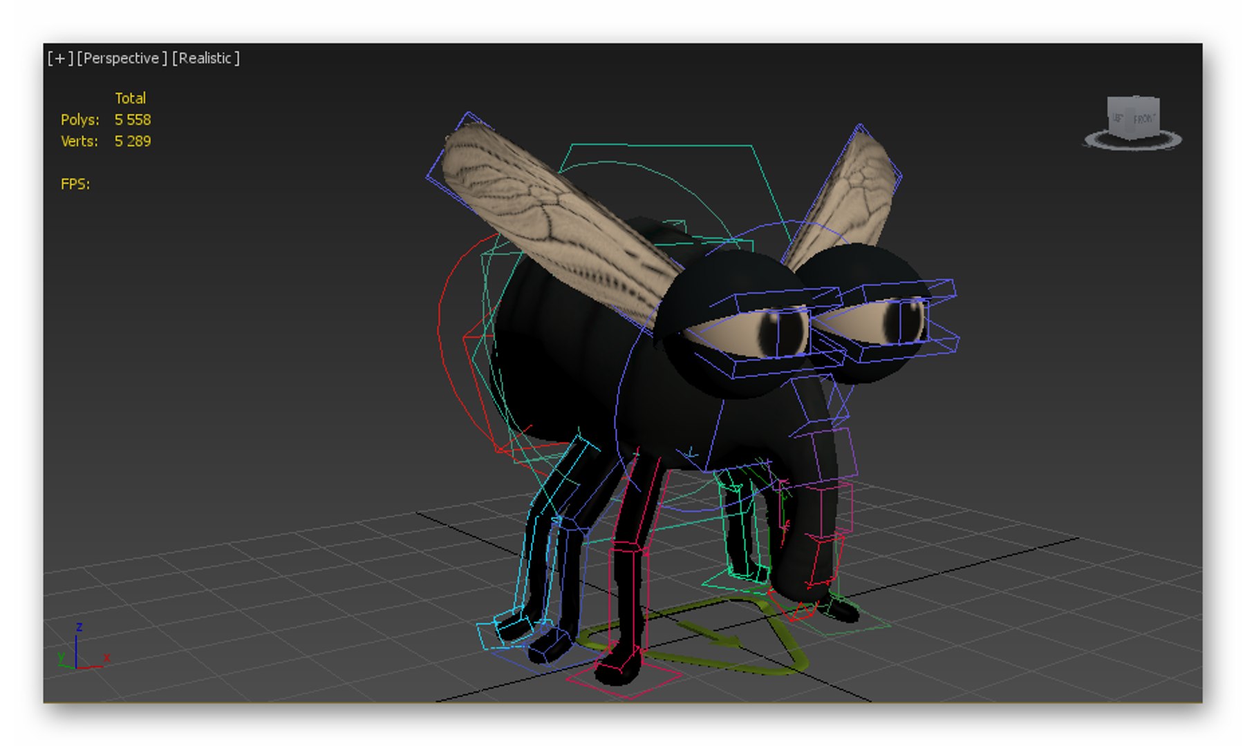 3D Fly Cartoon Art - TurboSquid 1652066