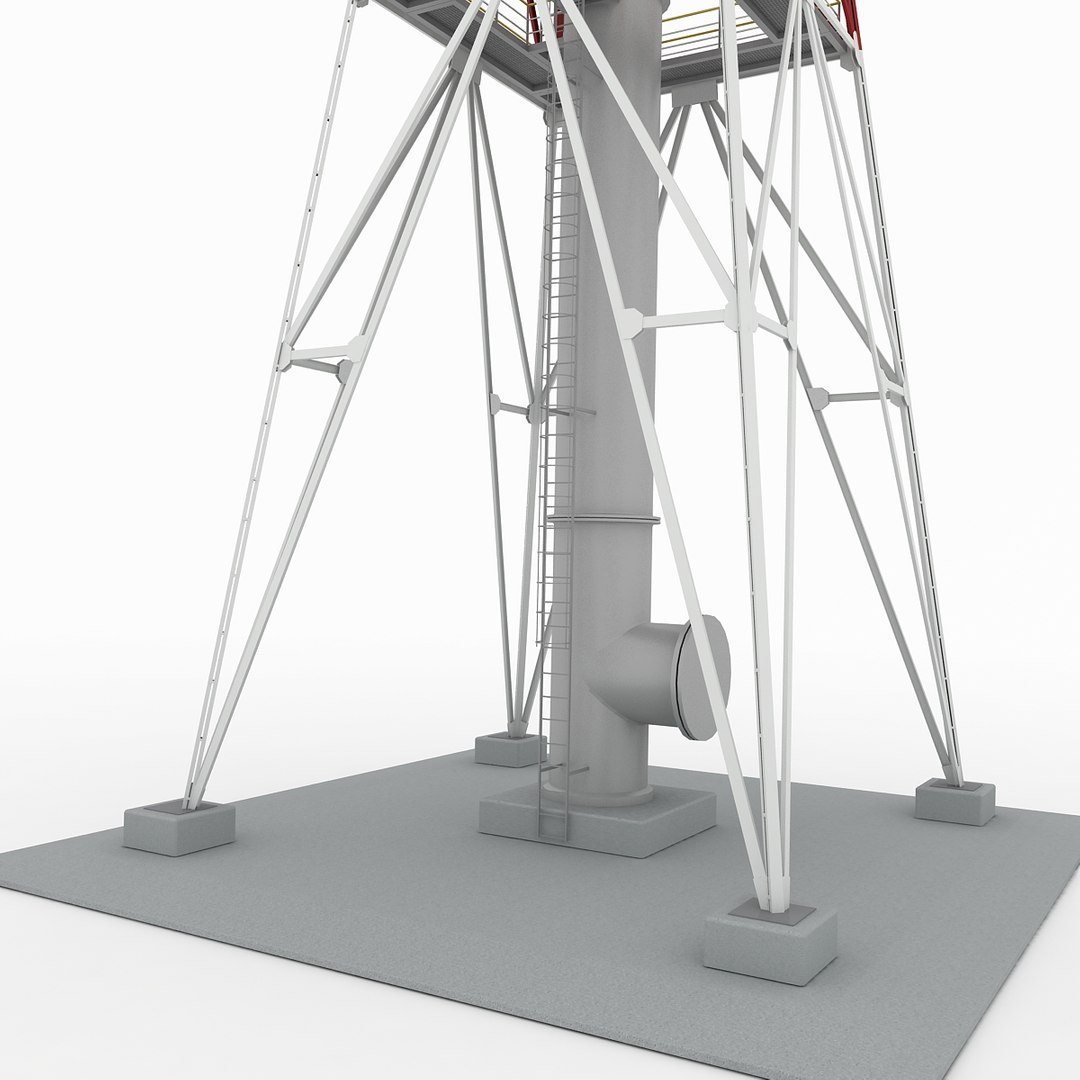 3d Flare Stack Gas 06