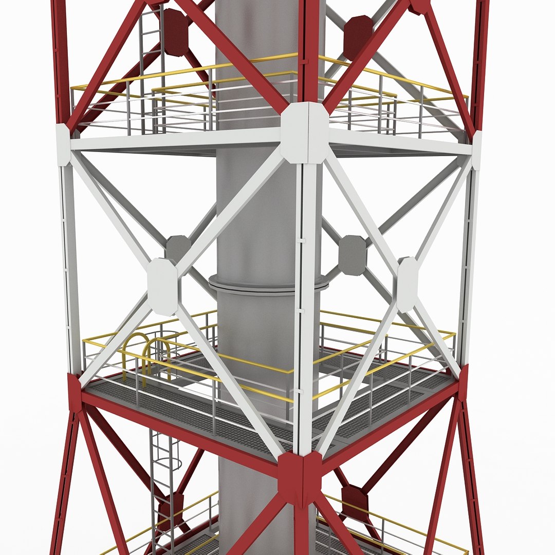 3d Flare Stack Gas 06