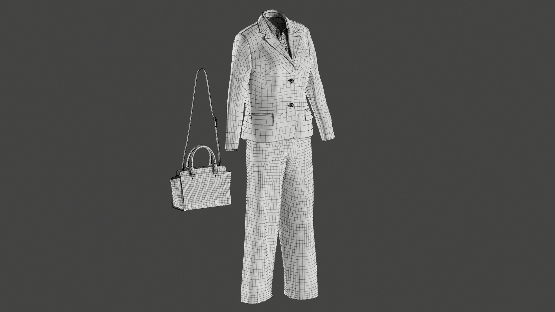 3D Model Mesh Women S Pants - TurboSquid 1615614