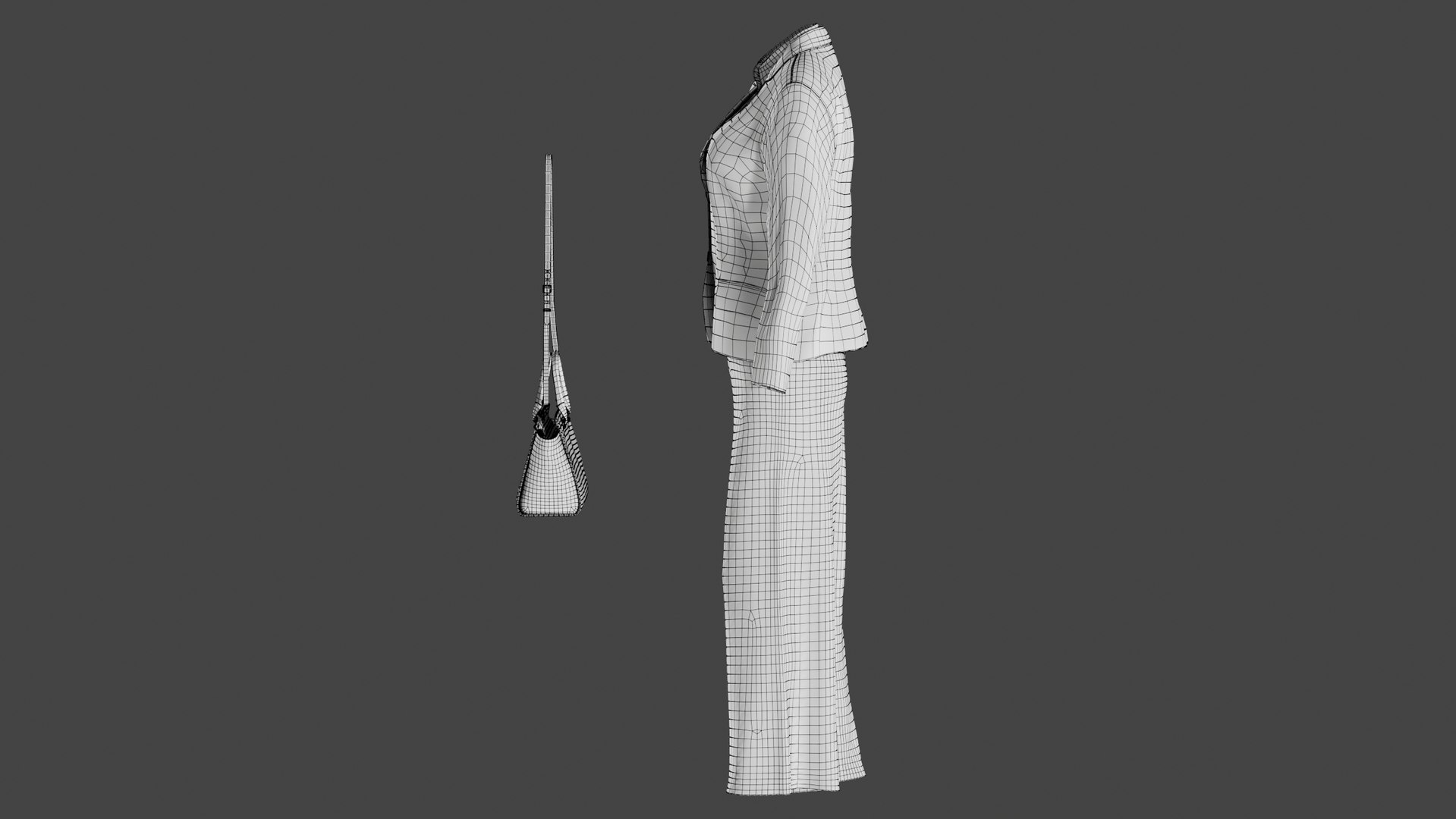 3D Model Mesh Women S Pants - TurboSquid 1615614