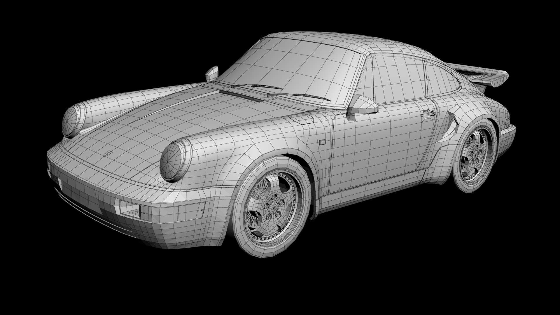 3D Porsche 911 964 Turbo S - TurboSquid 2091354