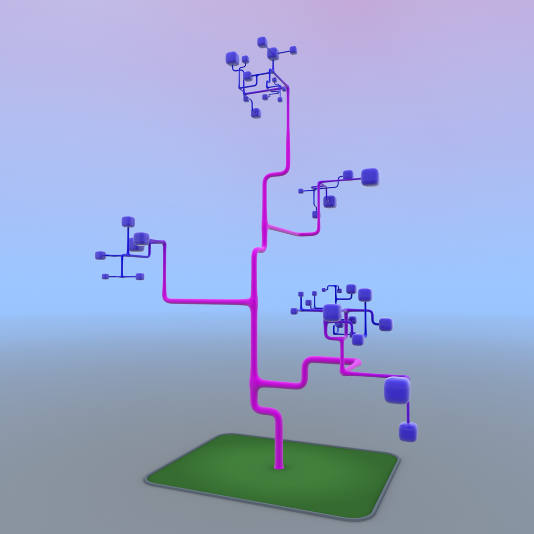 Sci-Fi Tree Model - TurboSquid 2109773