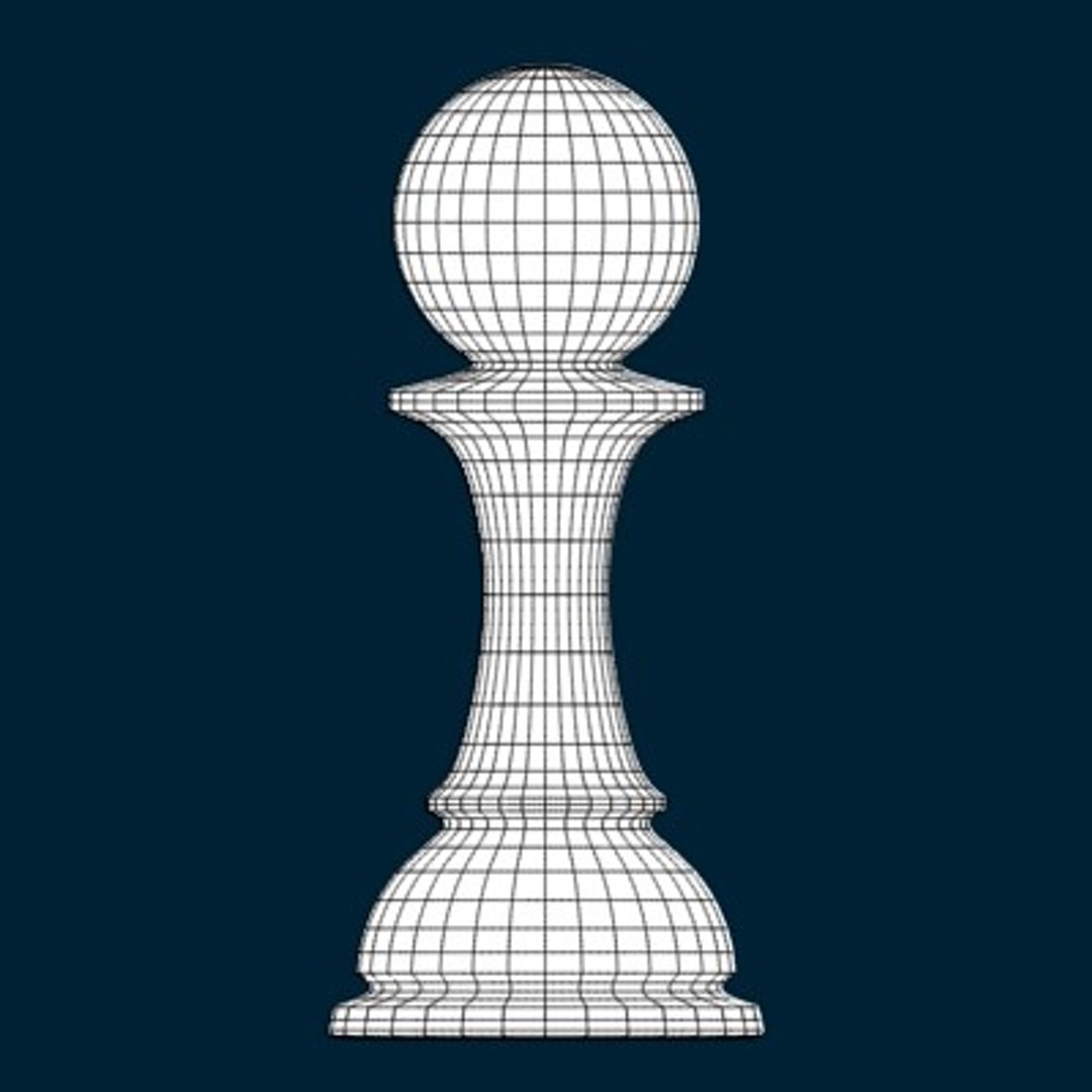 3ds Max Chess Pawn