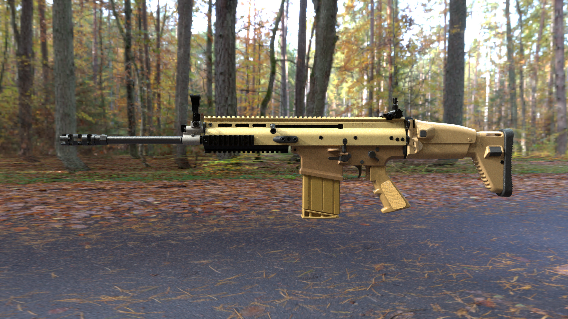 FN SCAR 17S NRCH - 2K 3D model - TurboSquid 1953697