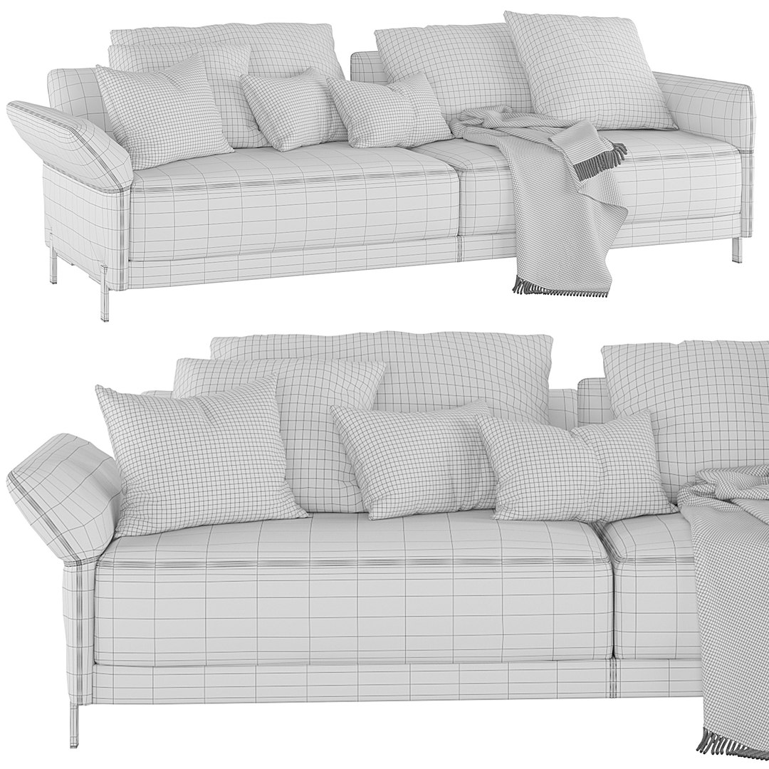 3 Seater Sofa Matthew 3D Model - TurboSquid 2199183