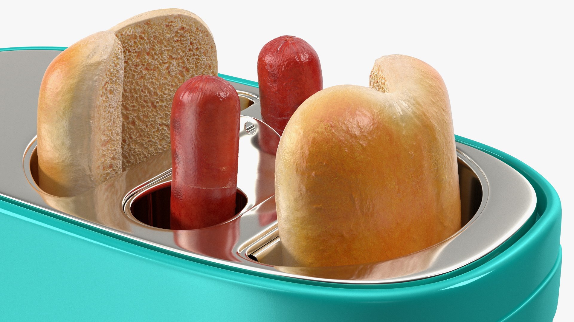 3D Toaster Carrying Hot Dog - TurboSquid 2046437