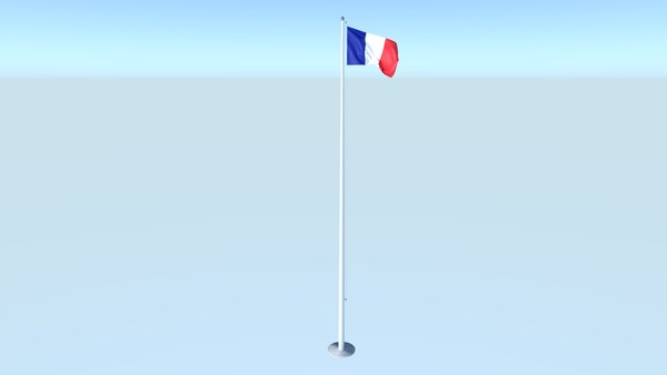 3D Animated Flag of France model - TurboSquid 1730309