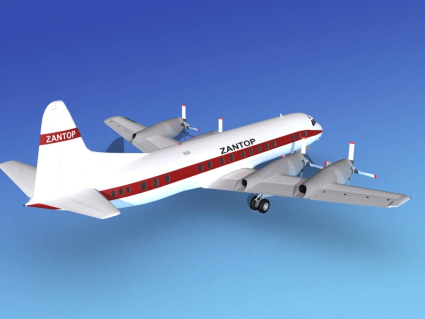 Propellers Electra Lockheed 3d Model