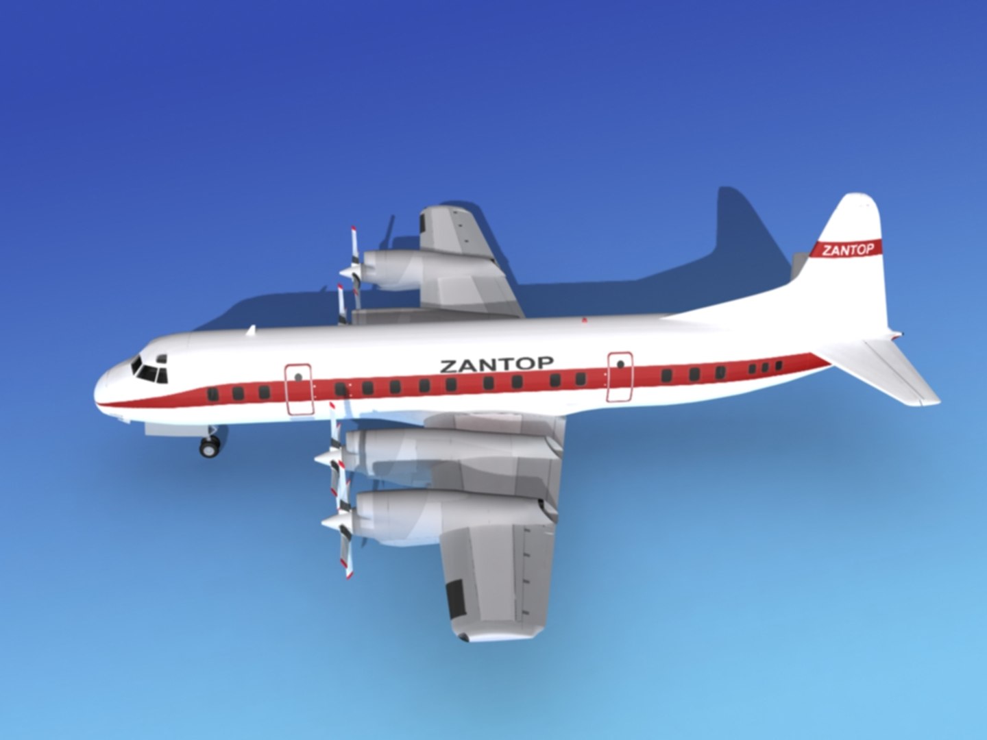 Propellers Electra Lockheed 3d Model