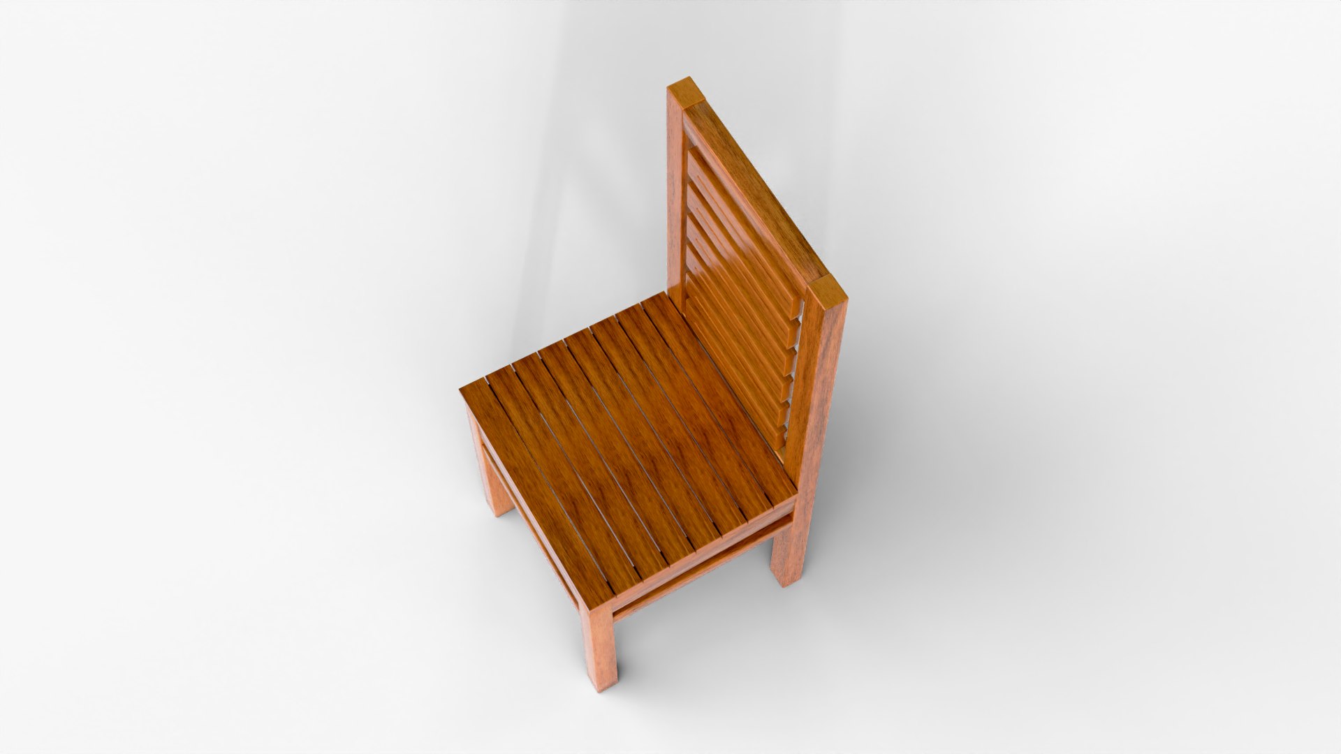 Realistic Wooden Dining Chair 3D Model With PBR Textures For Games ...