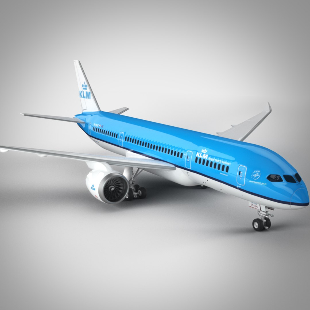Boeing 787 Klm 3d Obj
