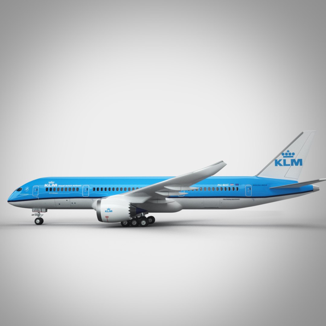 Boeing 787 Klm 3d Obj