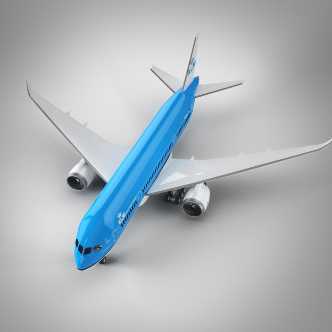 Boeing 787 Klm 3d Obj