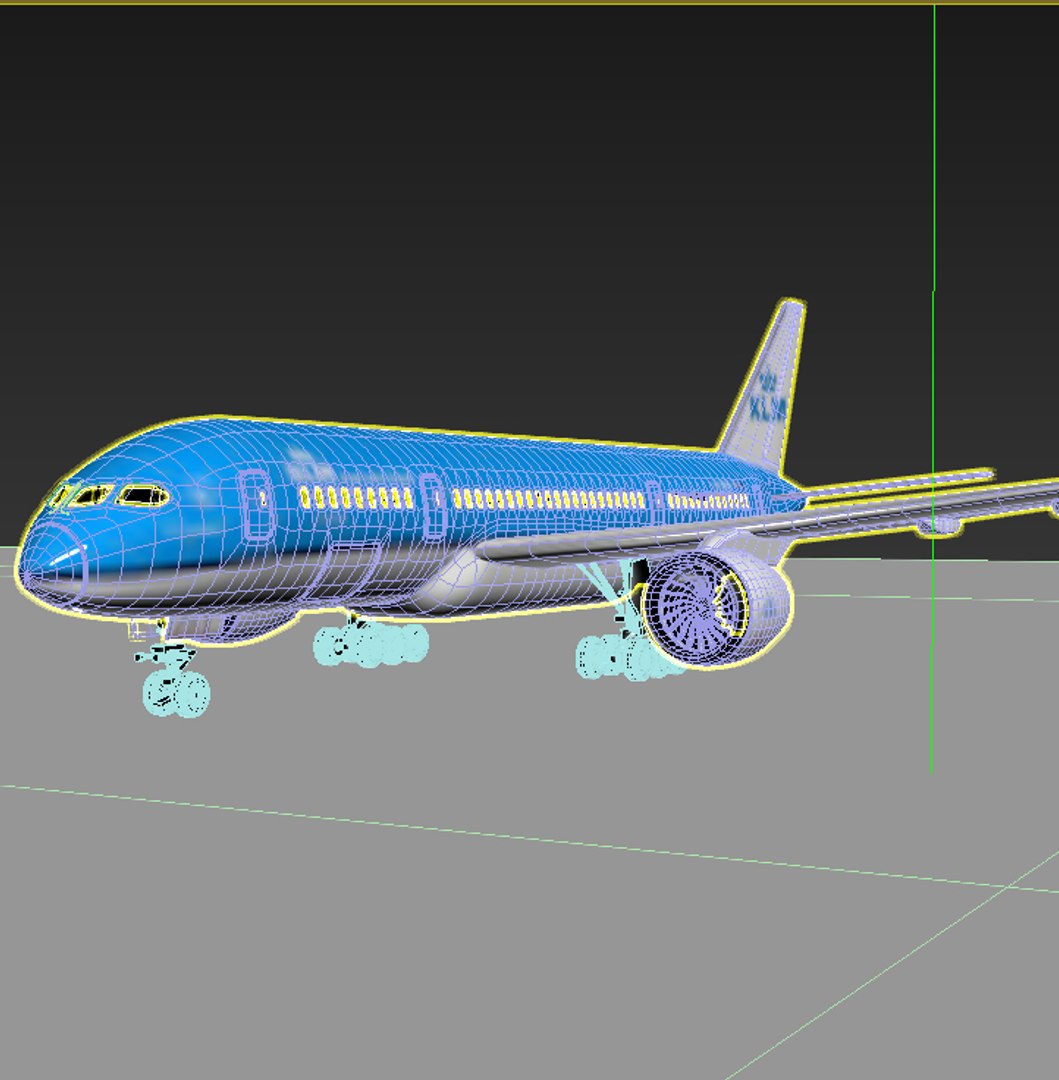 Boeing 787 Klm 3d Obj