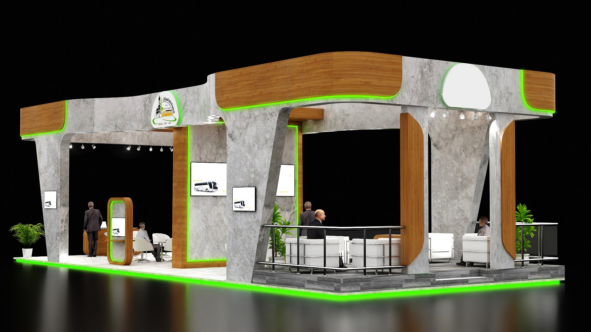 3D Booth 17x7 M - TurboSquid 1735154