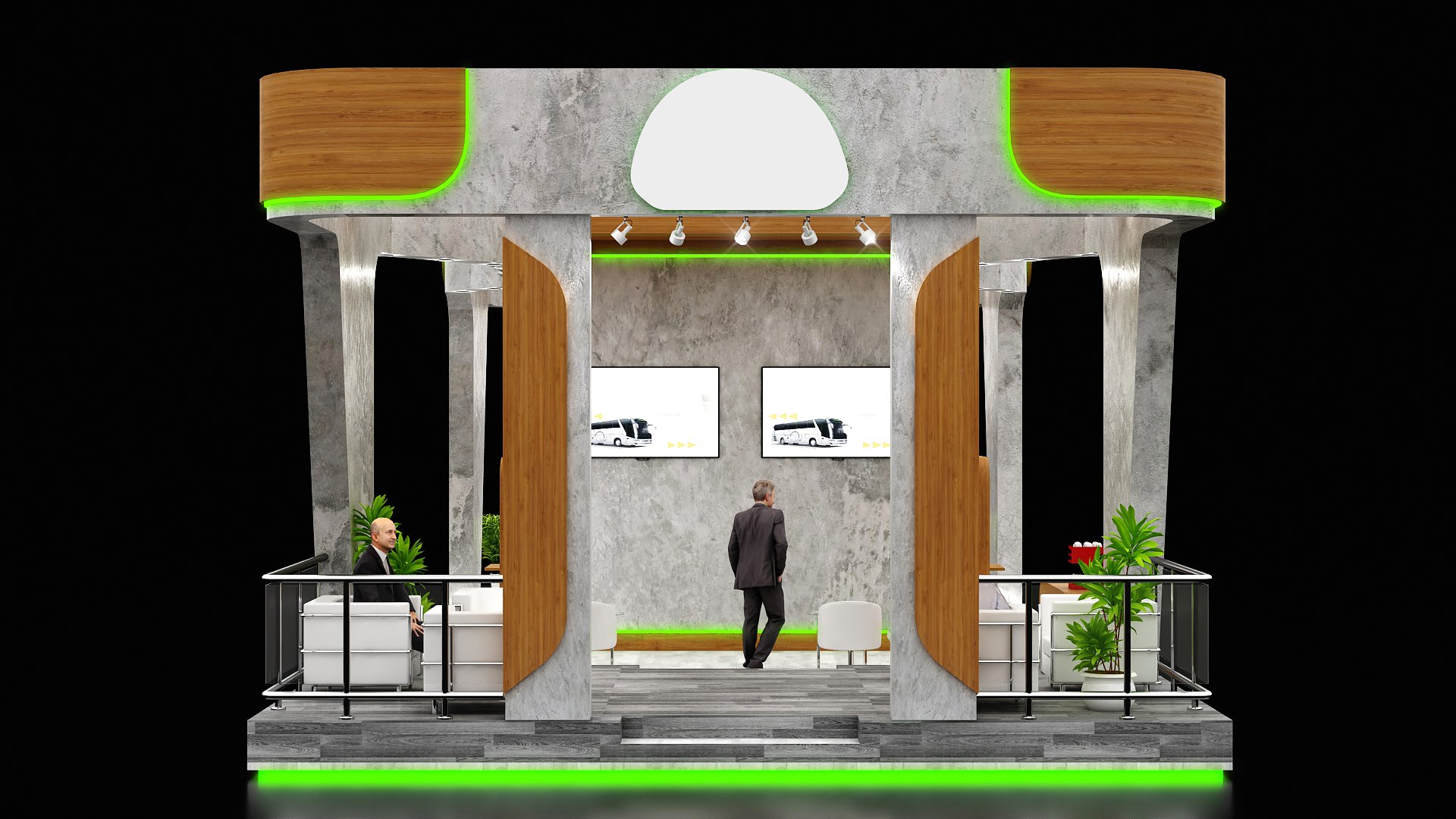 3D Booth 17x7 M - TurboSquid 1735154