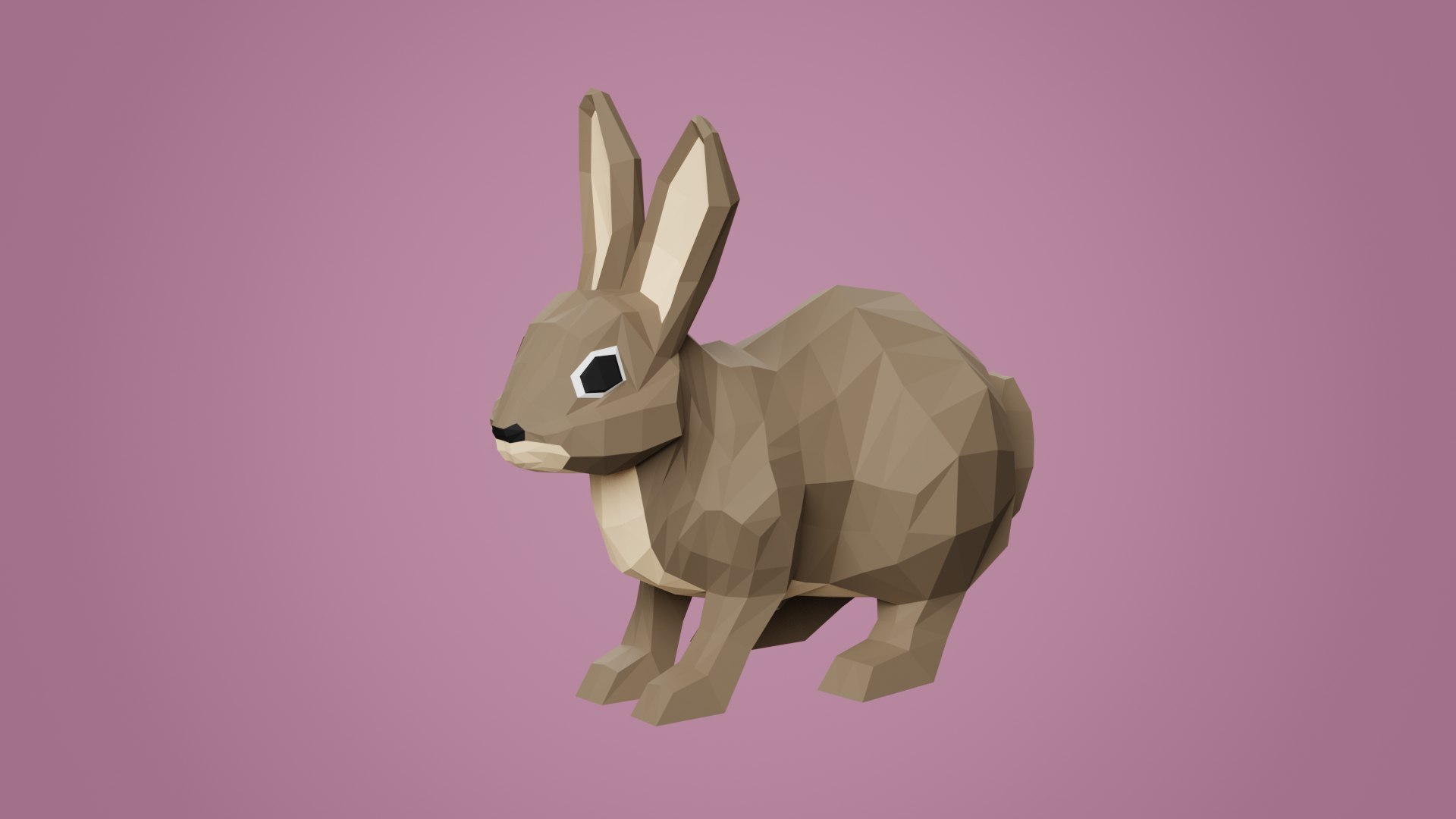 Lowpoly Stylized Rabbit Model - TurboSquid 2191756